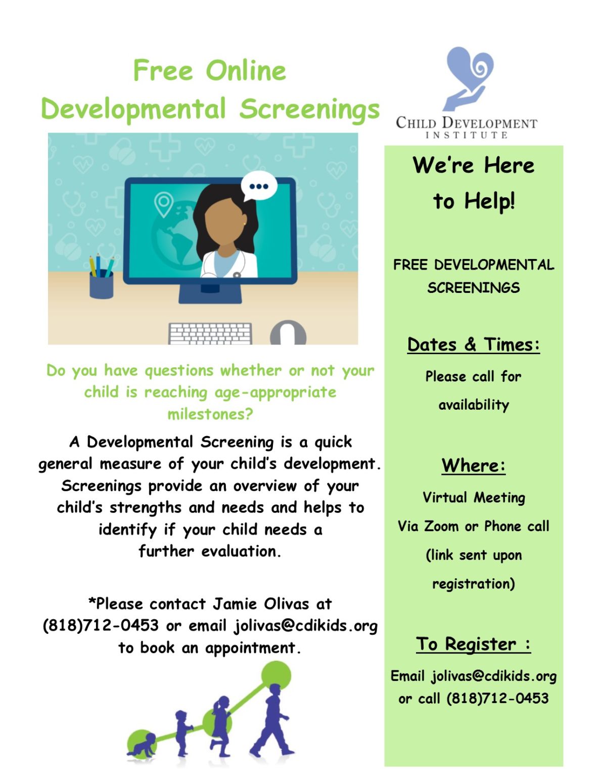 FREE Developmental Screening for Children ages 5 and under | Canoga Park, CA